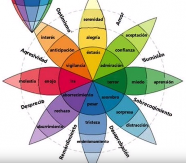 Las 8 emociones básicas, según la rueda de Plutchik - La Mente es Maravillosa