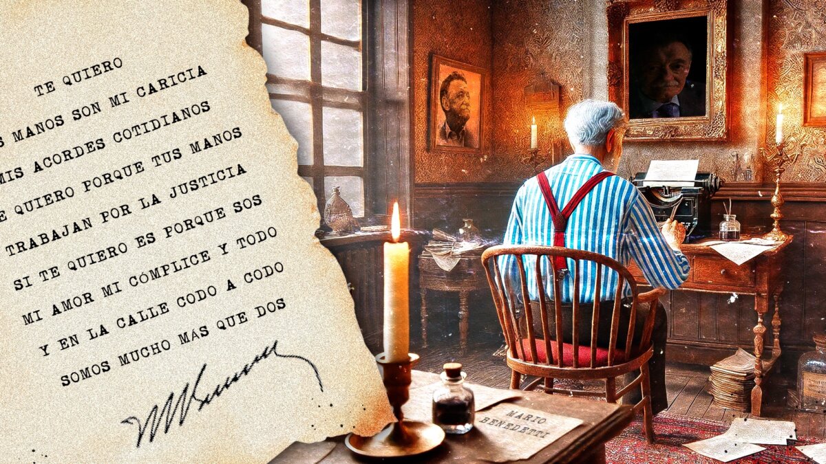 Los 15 mejores poemas de amor cortos de Mario Benedetti para dedicar